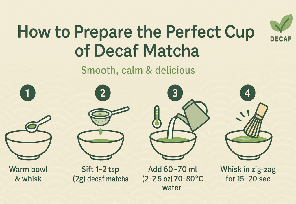 How to Prepare the Perfect Cup of Decaf Matcha | Decaf Matcha Japan